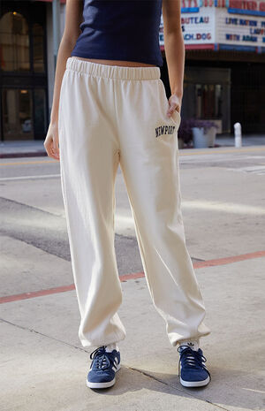 John Galt White Newport Rosa Sweatpants | PacSun