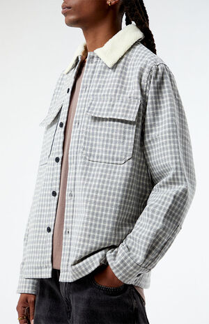 Pacsun Plaid Sherpa Shacket | PacSun