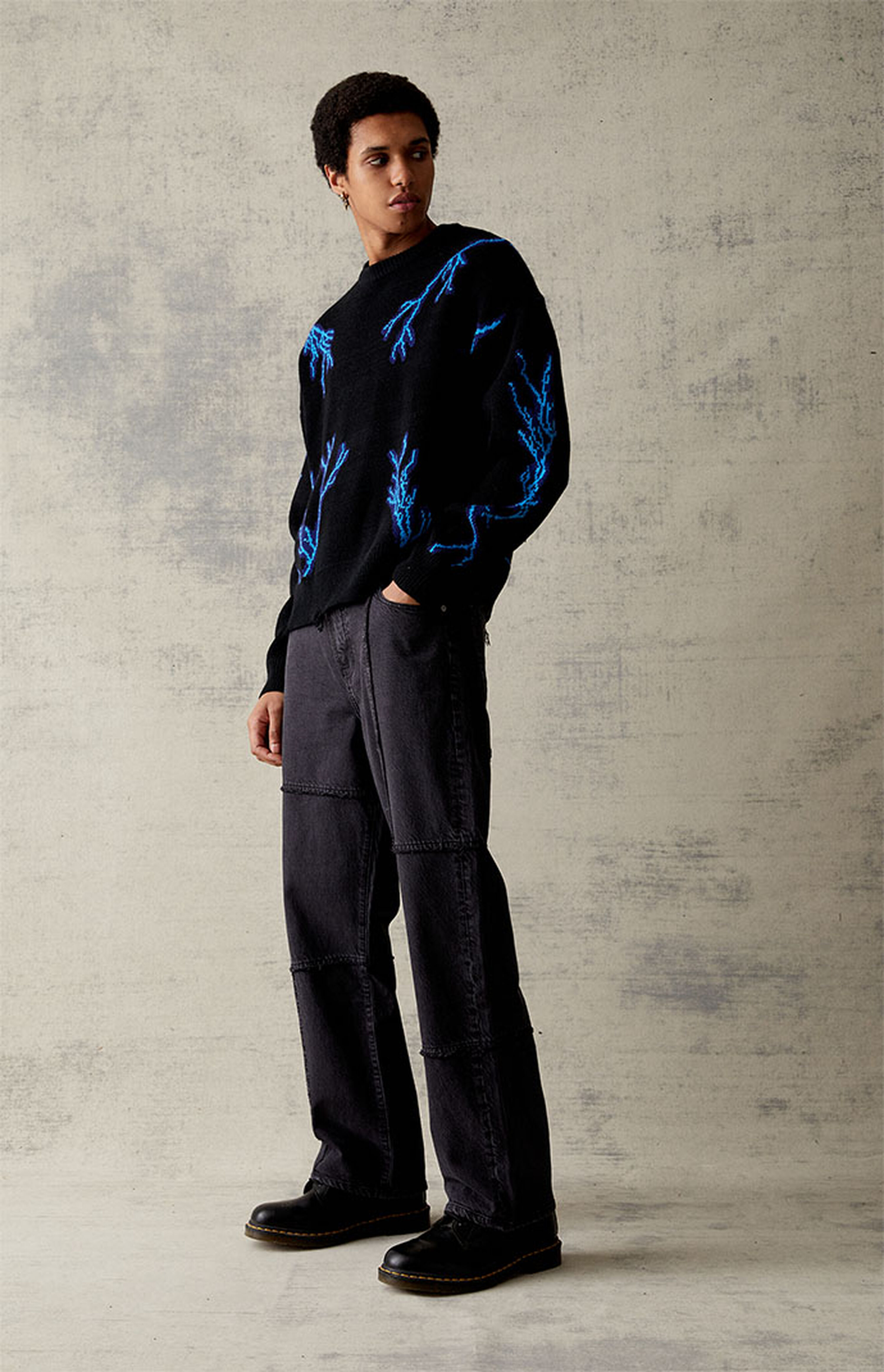 Pacsun Eco Baggy Black Panel Jeans | PacSun