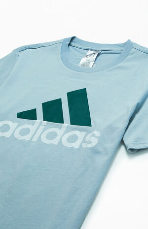 adidas Light Blue Big Logo T-Shirt | PacSun