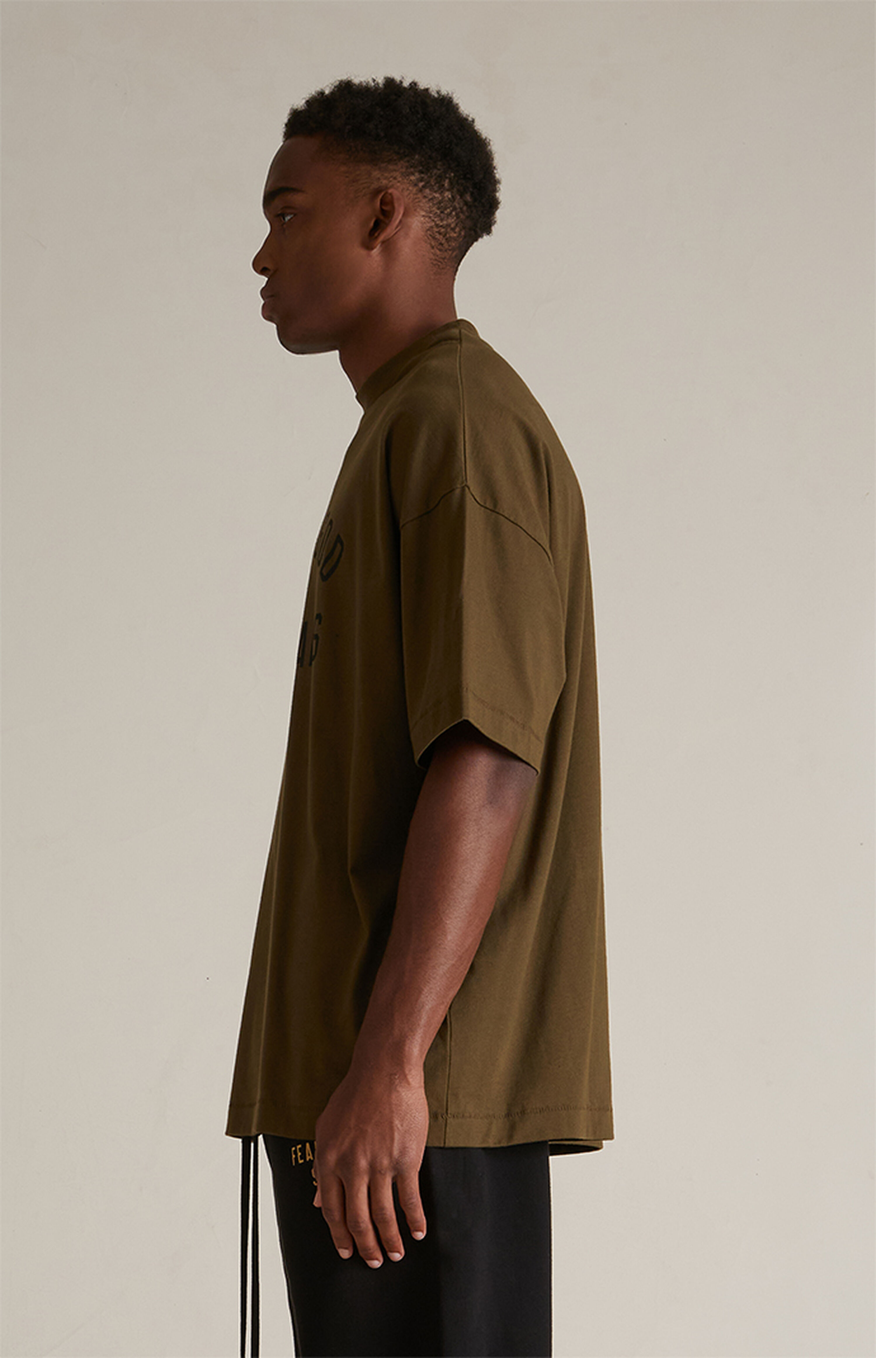 Fear of God ESSENTIALS Olive Crew Neck T-Shirt | Pacsun