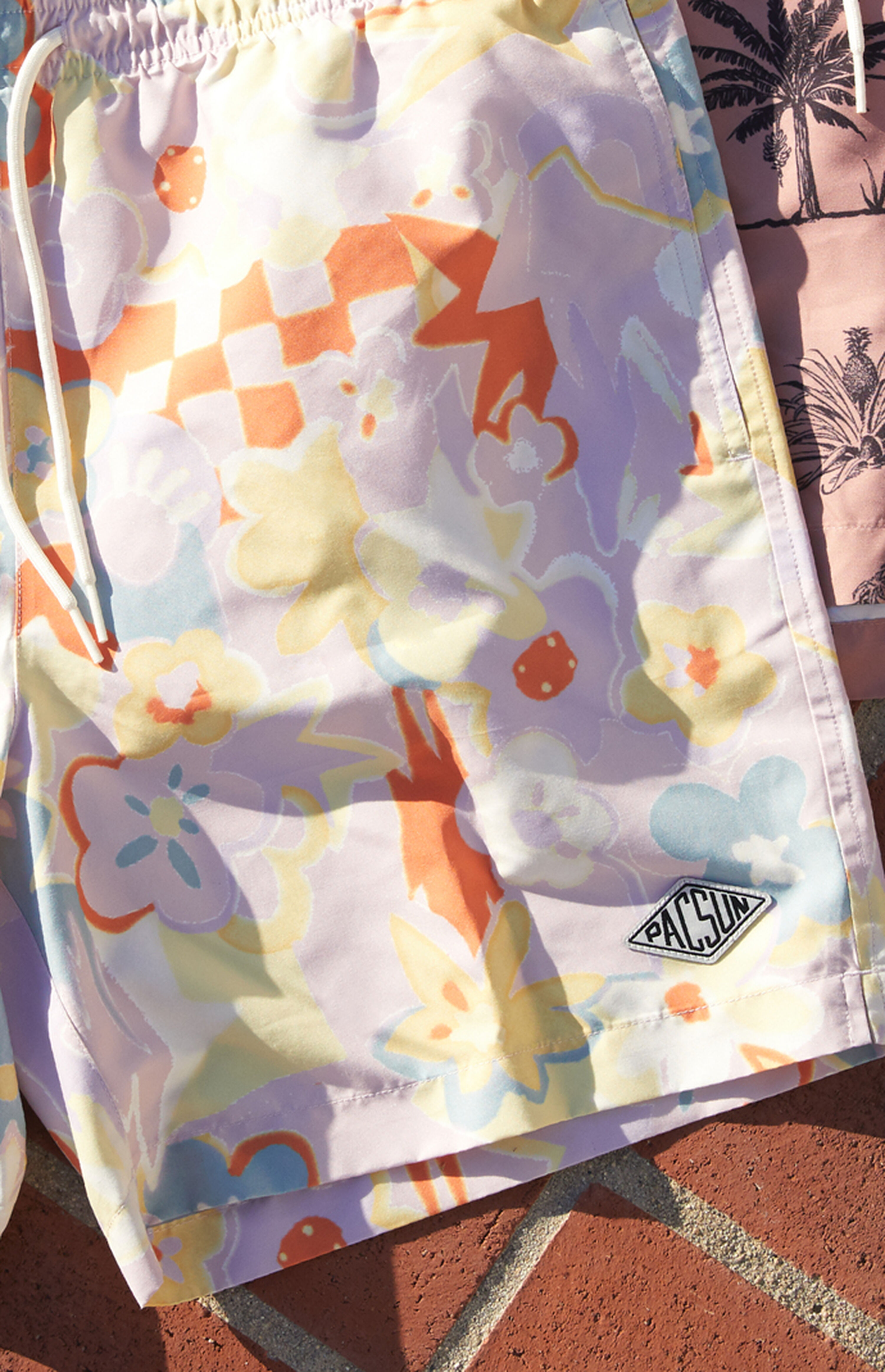 PacSun Pink Mania 17" Swim Trunks | PacSun
