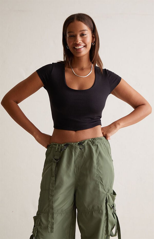 Contour Sculpting Hazel Fitted Scoop Top | Pacsun