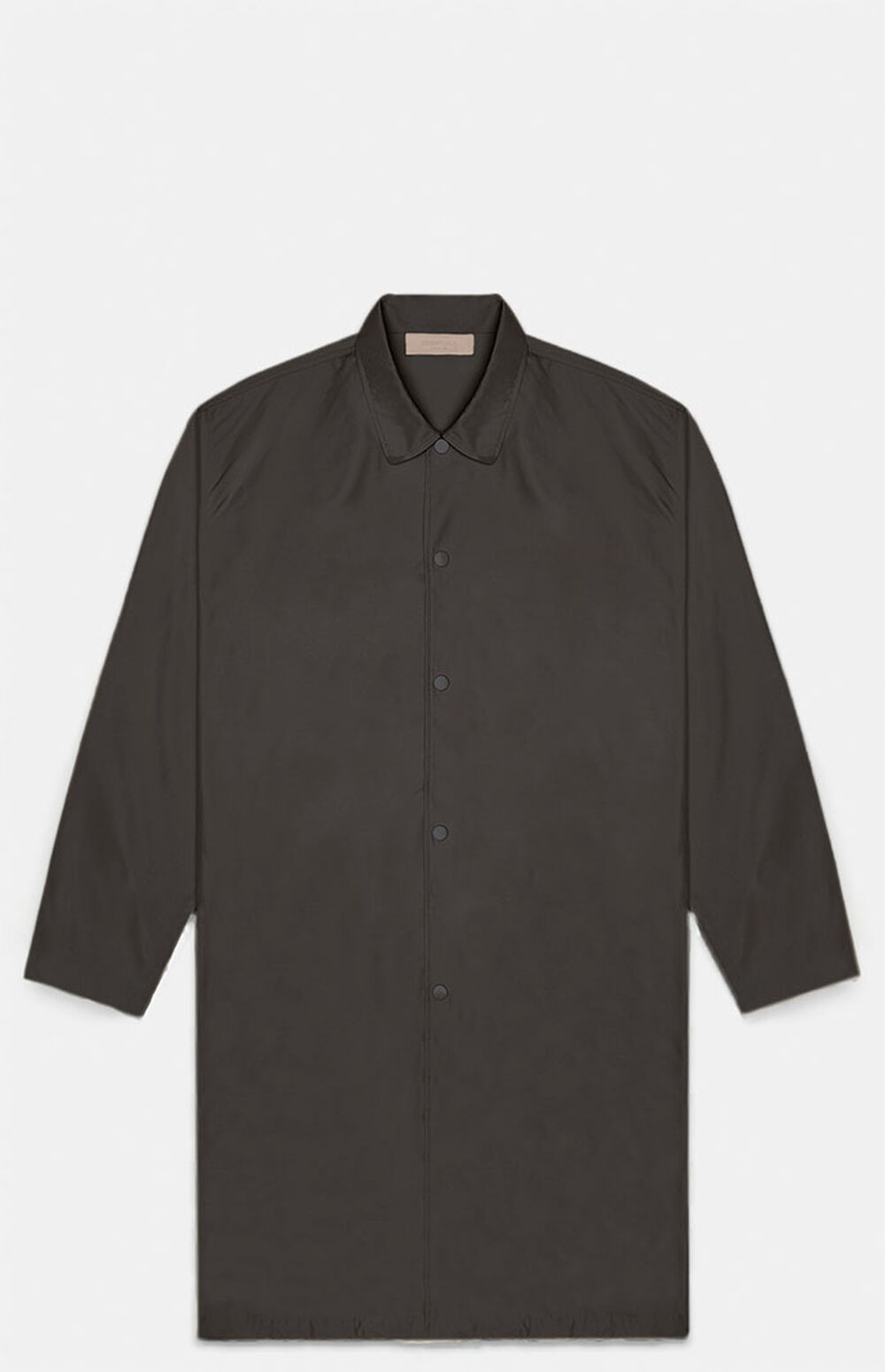 Fear of God Essentials Off Black Long Coat | PacSun