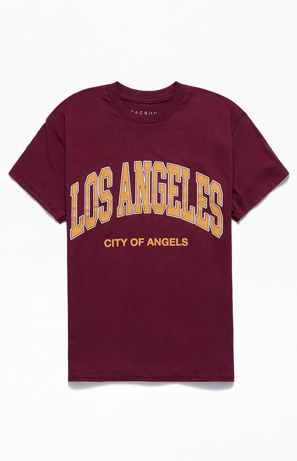 PacSun Burgundy Los Angeles Collegiate T-Shirt | PacSun