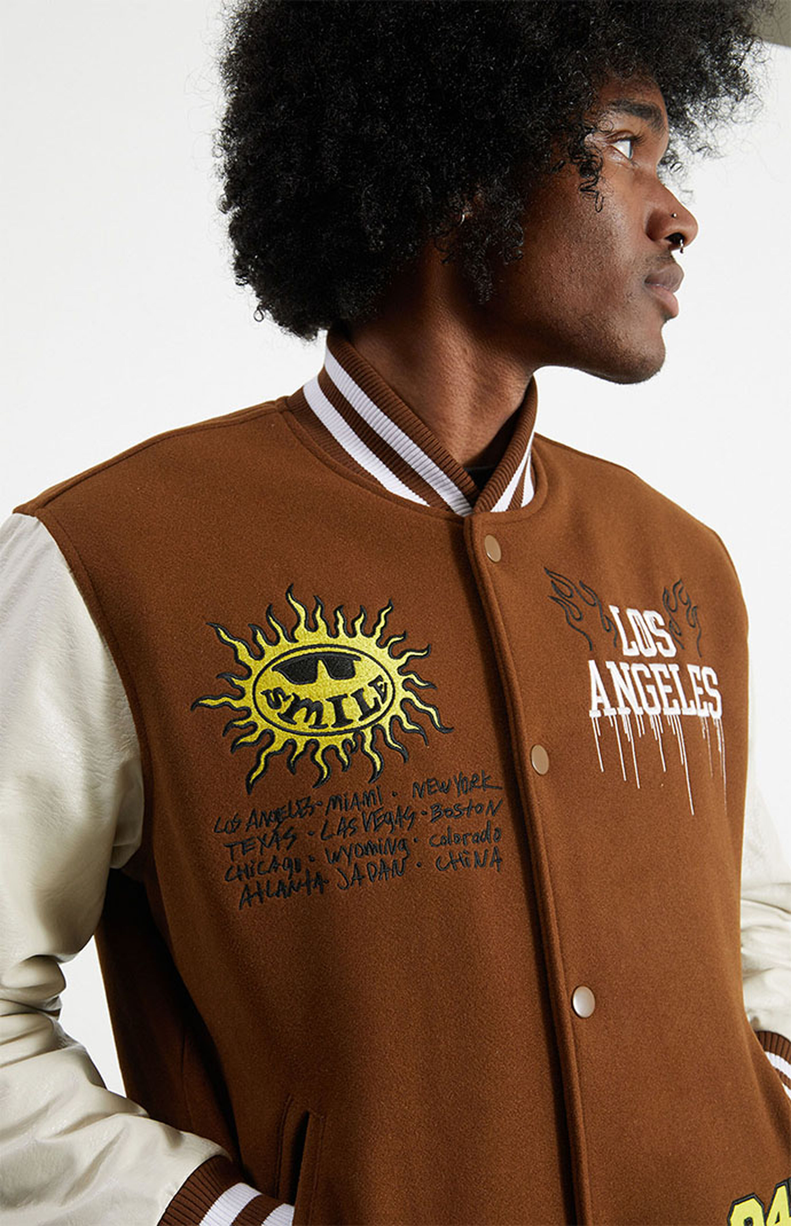 Pacsun Drain Out Varsity Jacket | PacSun