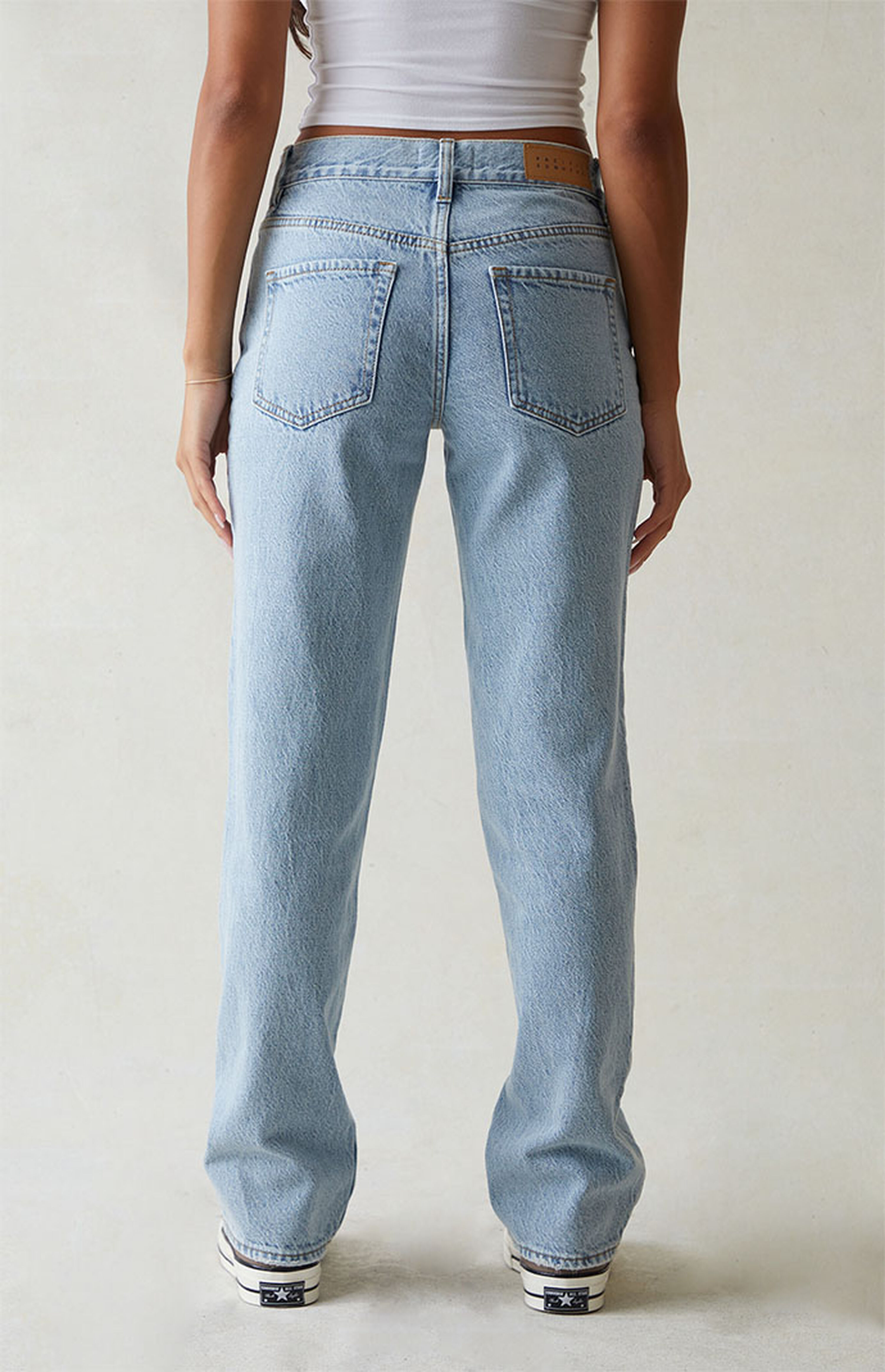 PacSun Eco Light Blue Low Rise Boyfriend Jeans | PacSun