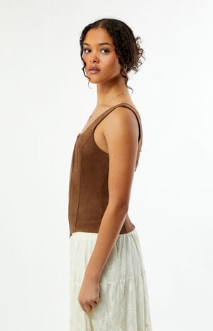 suede corset
