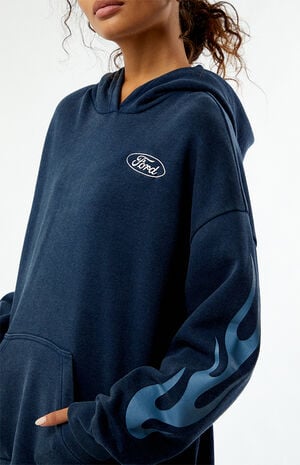FORD Mustang Flames Oversized Hoodie | PacSun