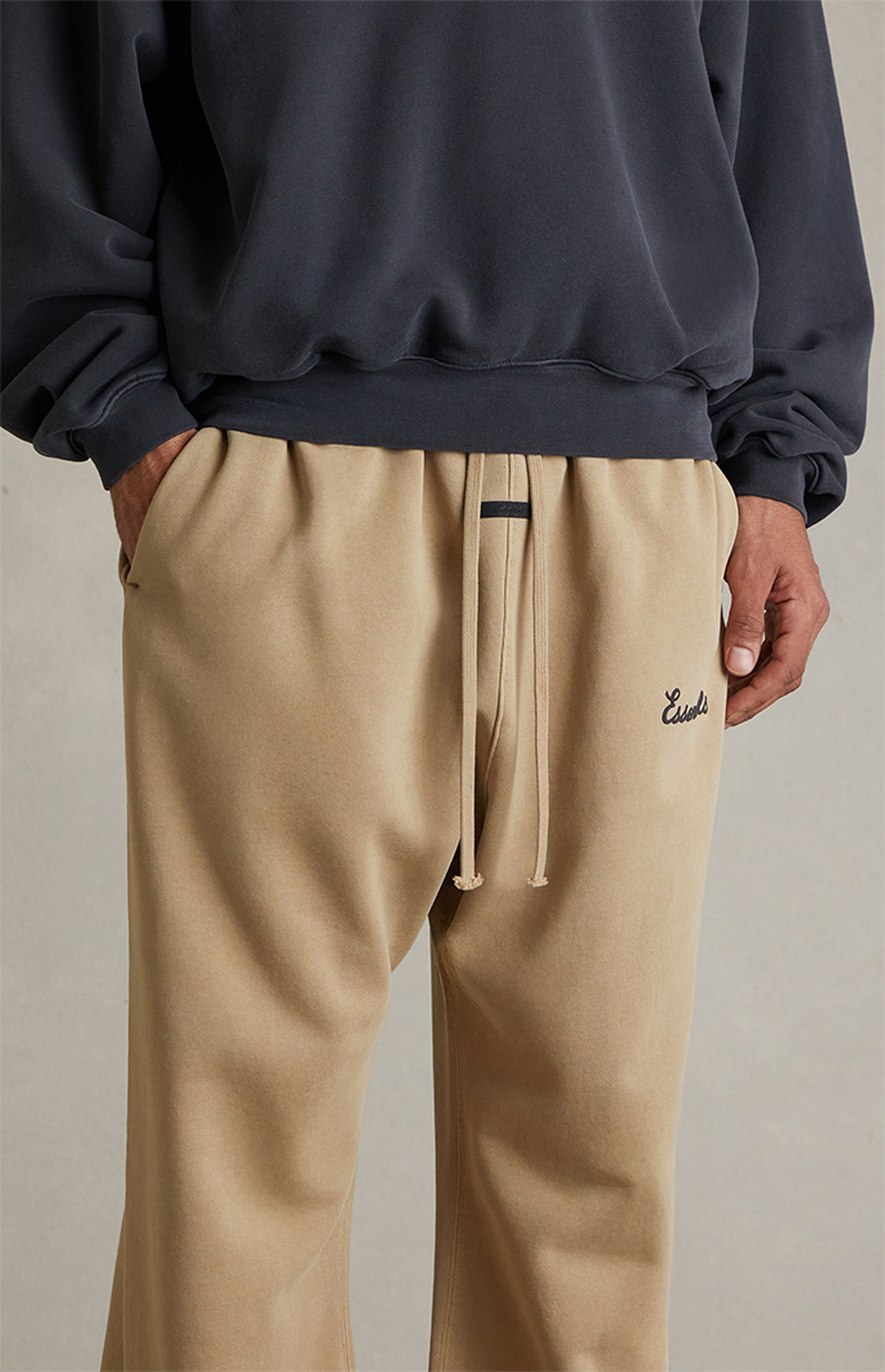 Fear of God ESSENTIALS Faded Dune Training Classic Flare Sweatpants ...