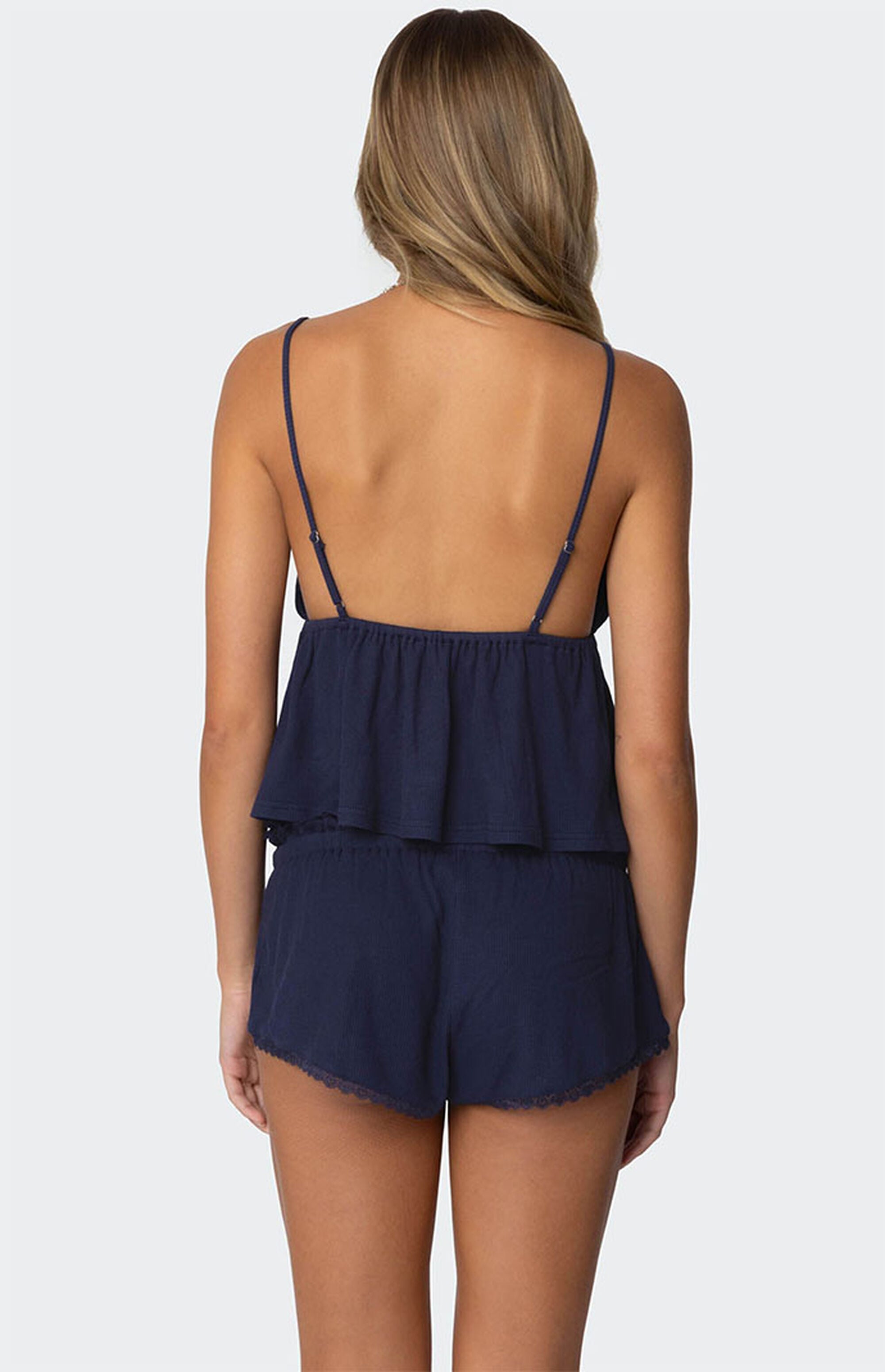 Edikted Dream Babydoll Waffle Tank Top | Pacsun
