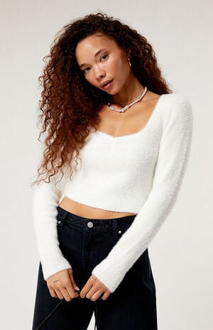 LA Hearts Yours Truly Long Sleeve Sweater | PacSun