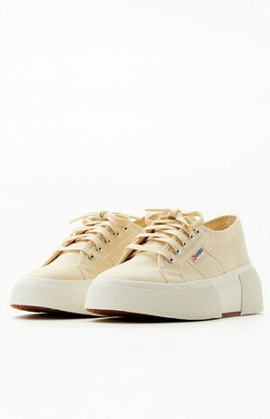 Superga Women's Beige 2287 Bubble Platform Sneakers | PacSun