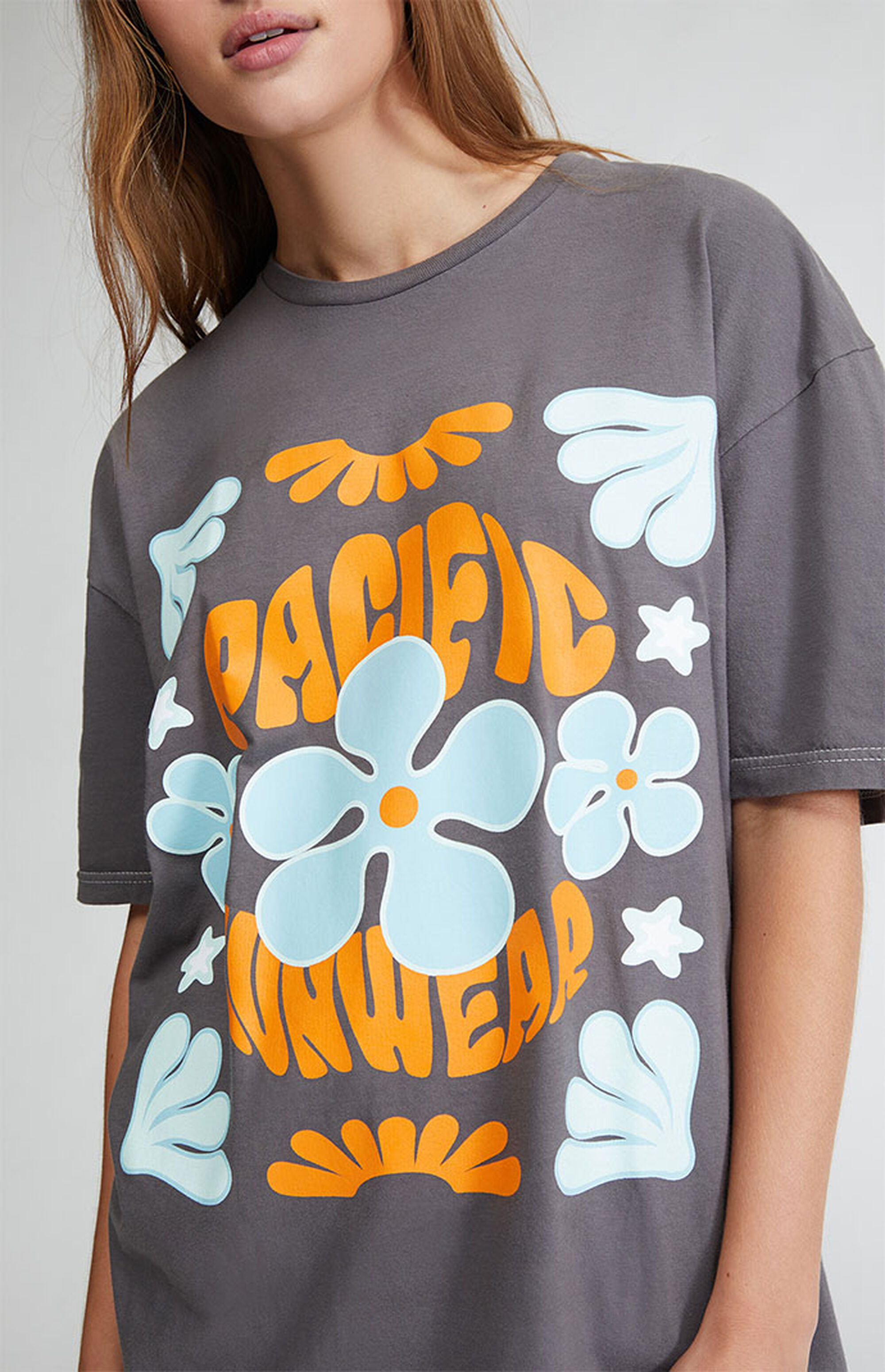 PS / LA Pacific Sunwear Logo Flower Oversized T-Shirt | PacSun