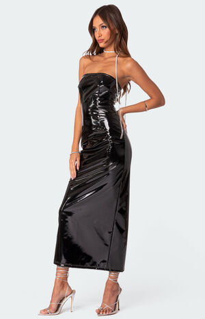 Edikted Vegas Vinyl Maxi Dress | PacSun