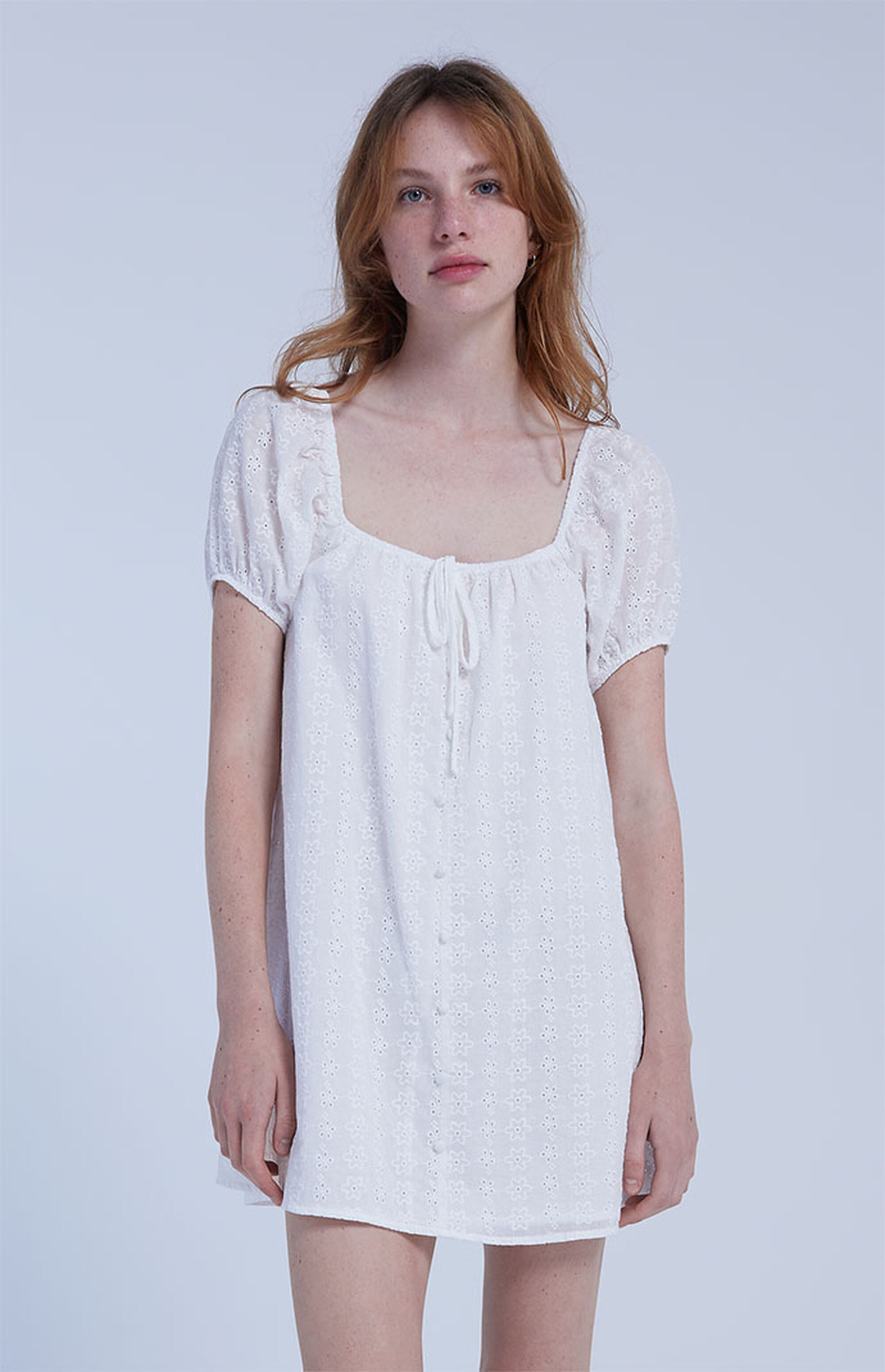 White Eyelet Mini Dress | Pacsun