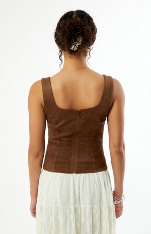 suede corset