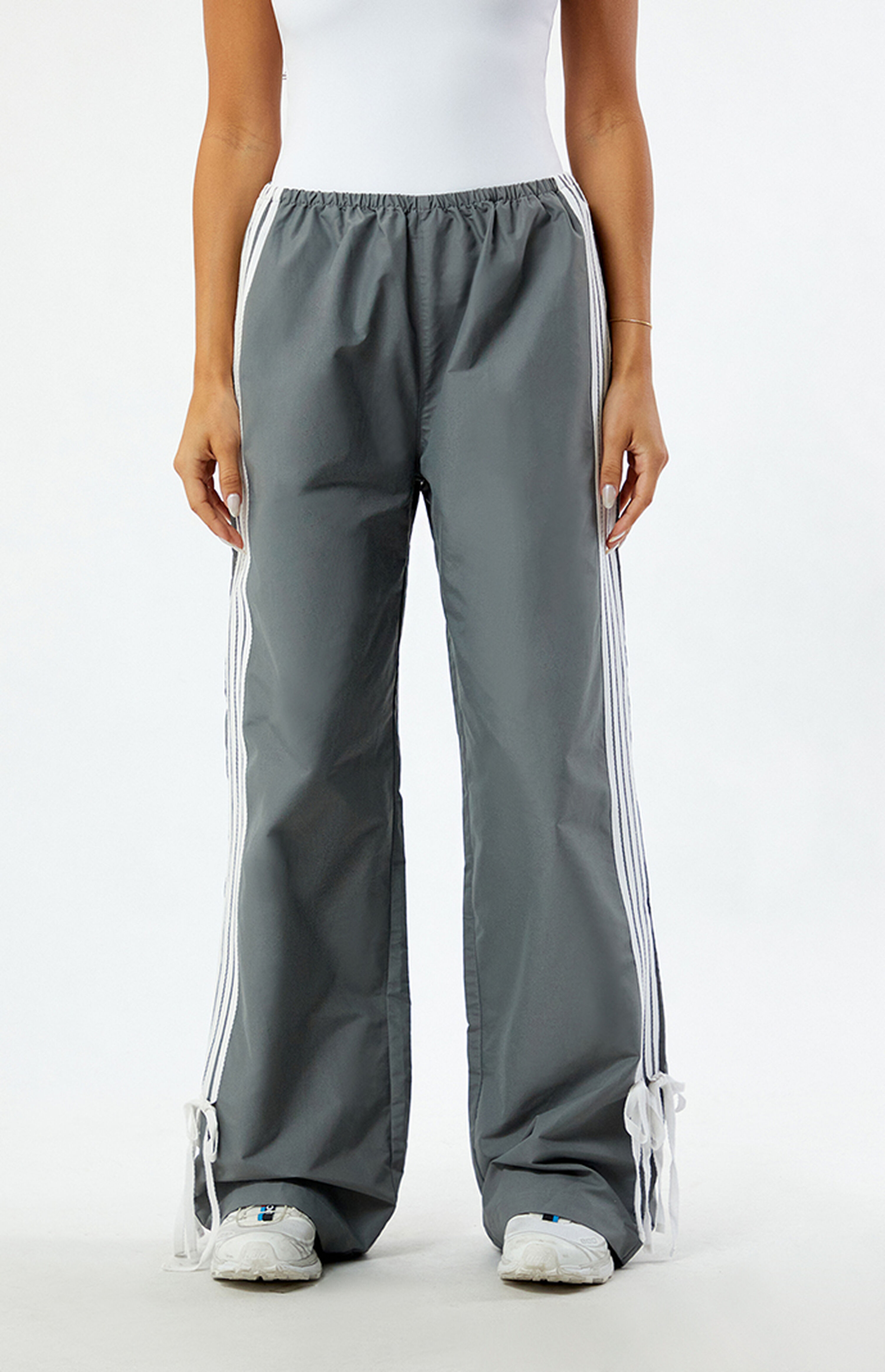 Pacsun Dark Grey Wide Leg Track Pants | Pacsun