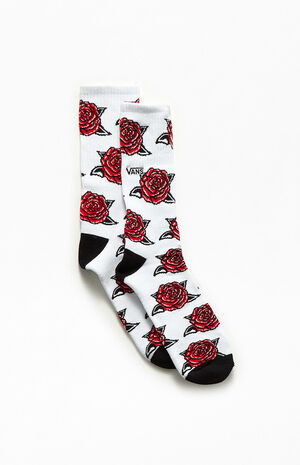 Vans Red Rose Crew Socks | PacSun