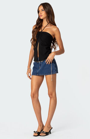 Edikted Gathered Split Front Top | PacSun