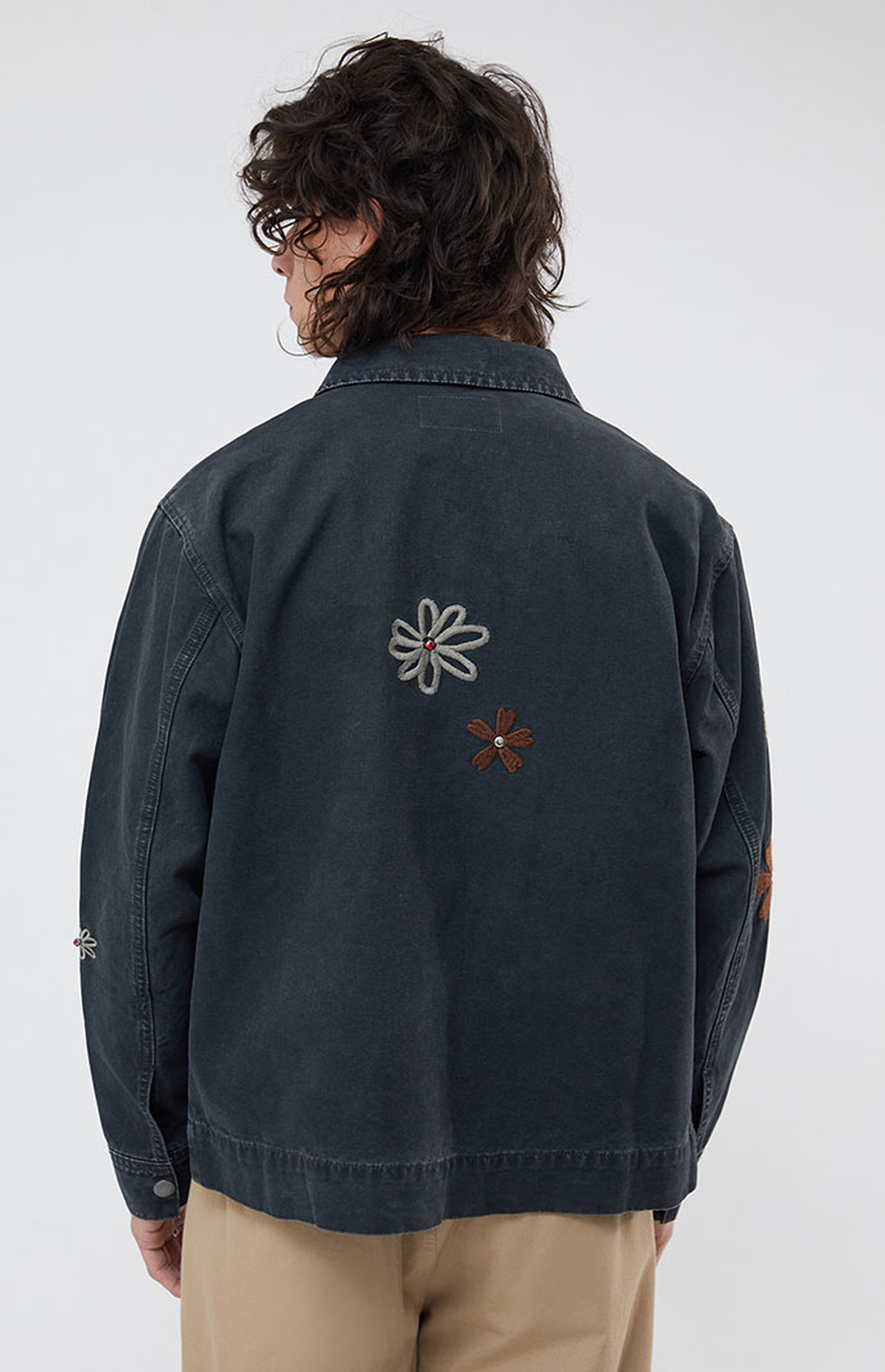 Pacsun Denim Applique Jacket | Pacsun