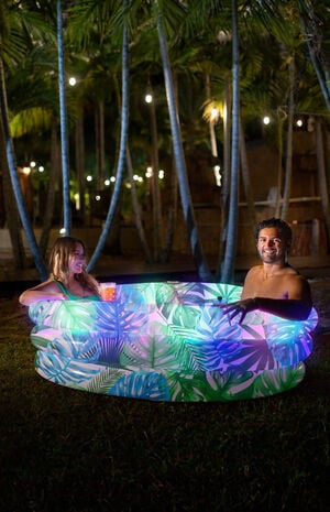 Pool Candy Tropical Palms Illuminated LED Pool with Bluetooth Speaker ...