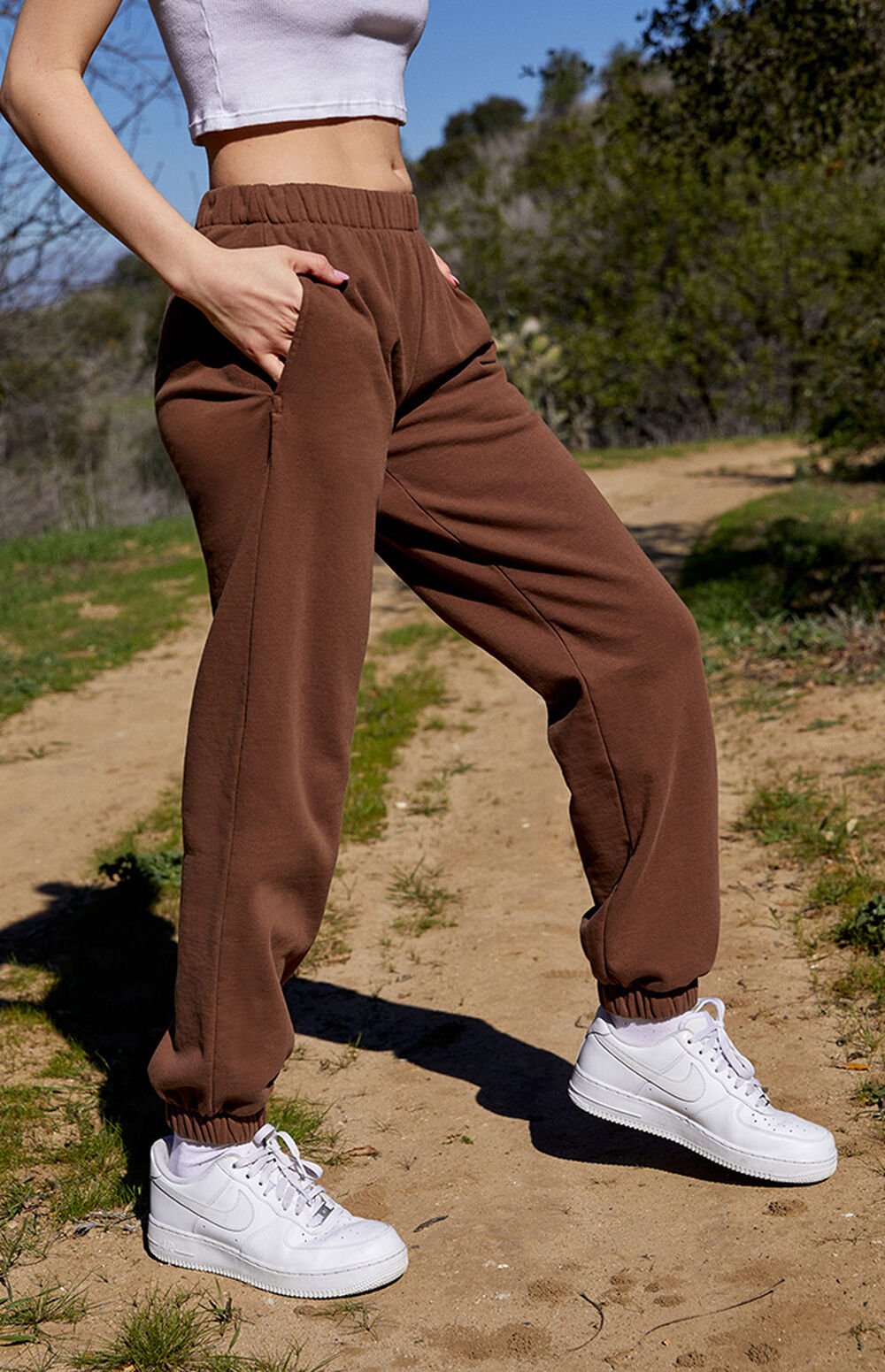 John Galt Brown Rosa Sweatpants | PacSun