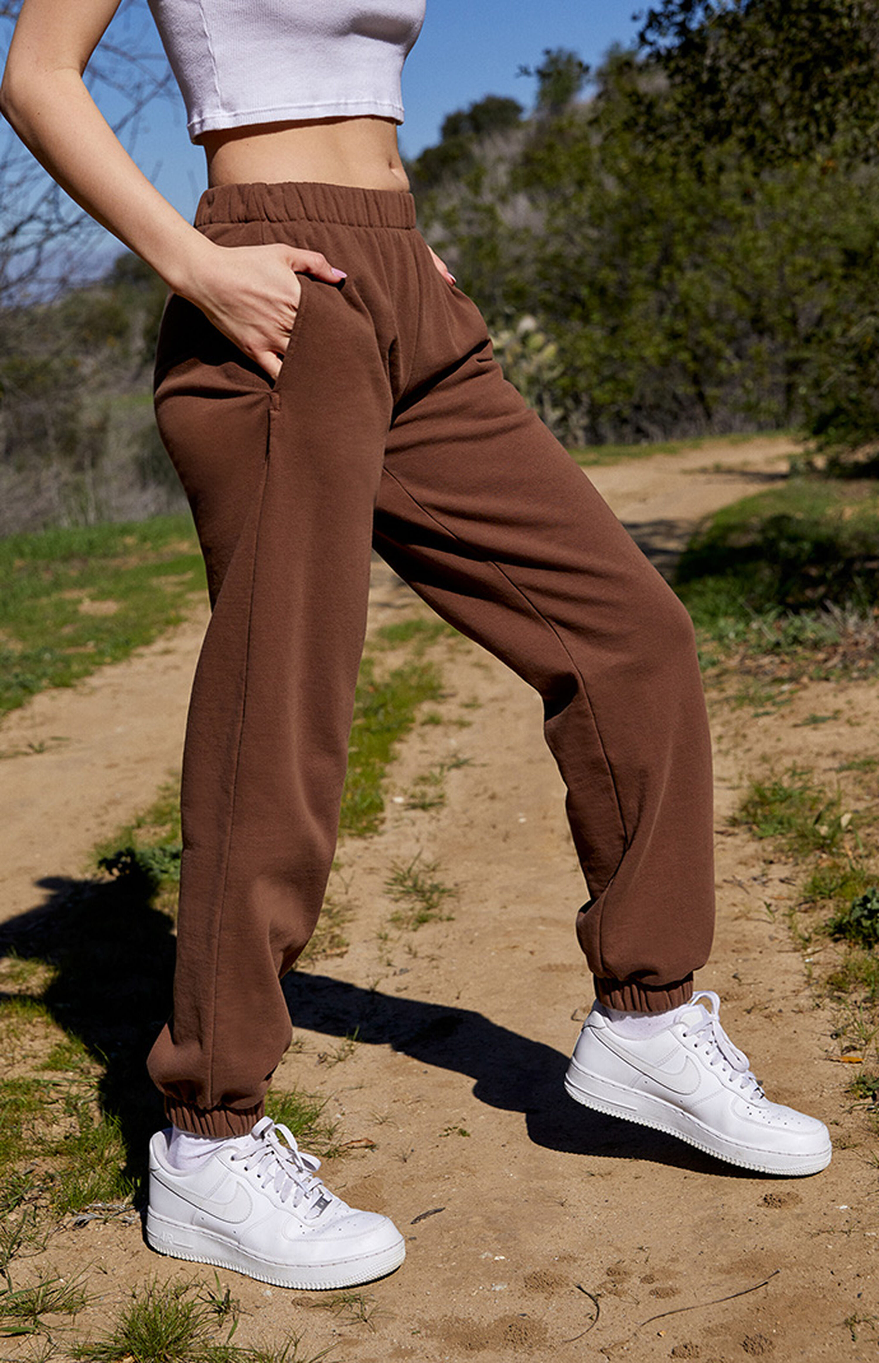 John Galt Brown Rosa Sweatpants | Pacsun