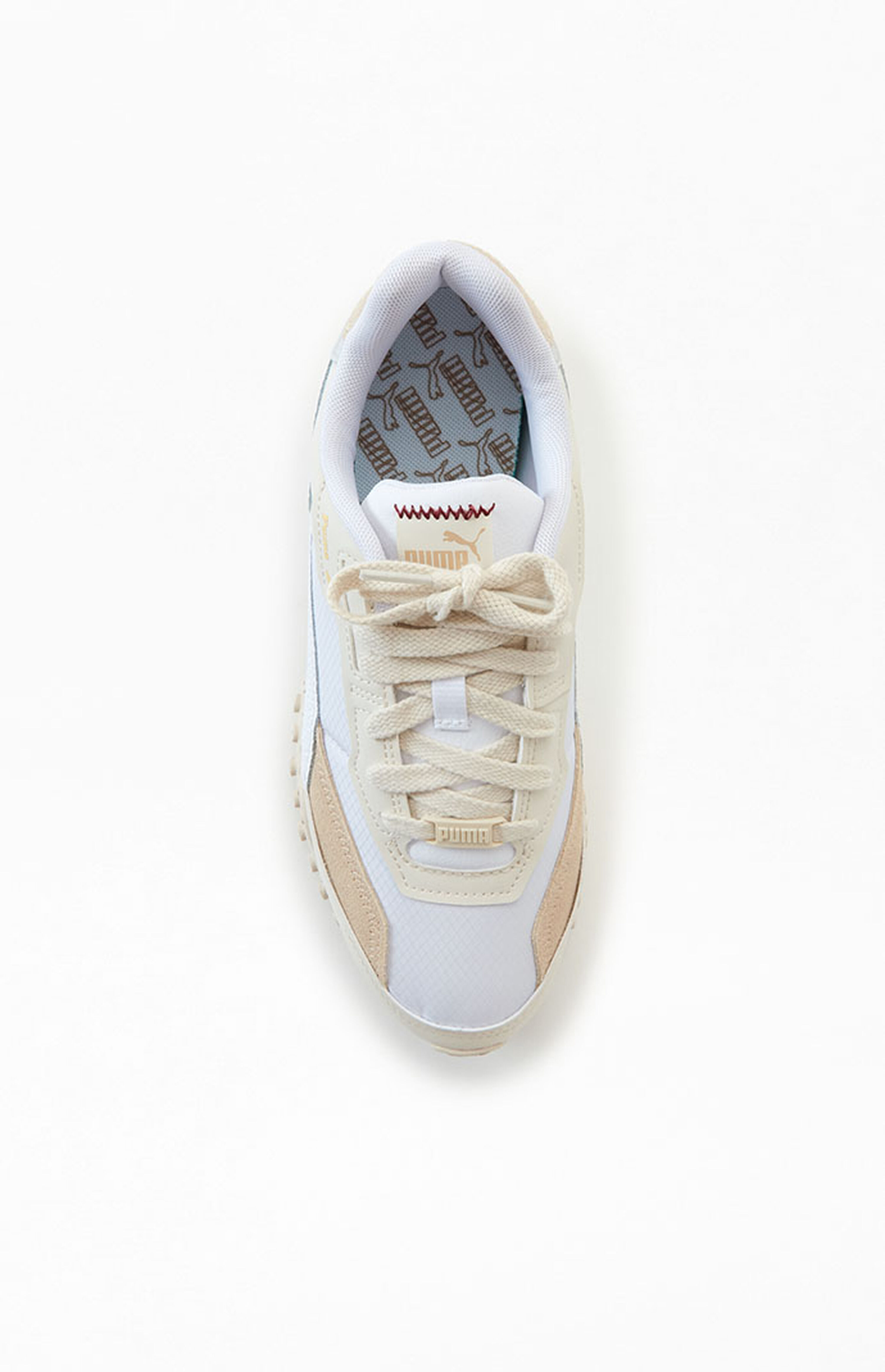 Puma Women's Beige Blacktop Rider Sneakers | Pacsun