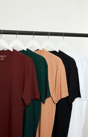 PS Basics 5 Pack Basic Reece T-Shirts | PacSun