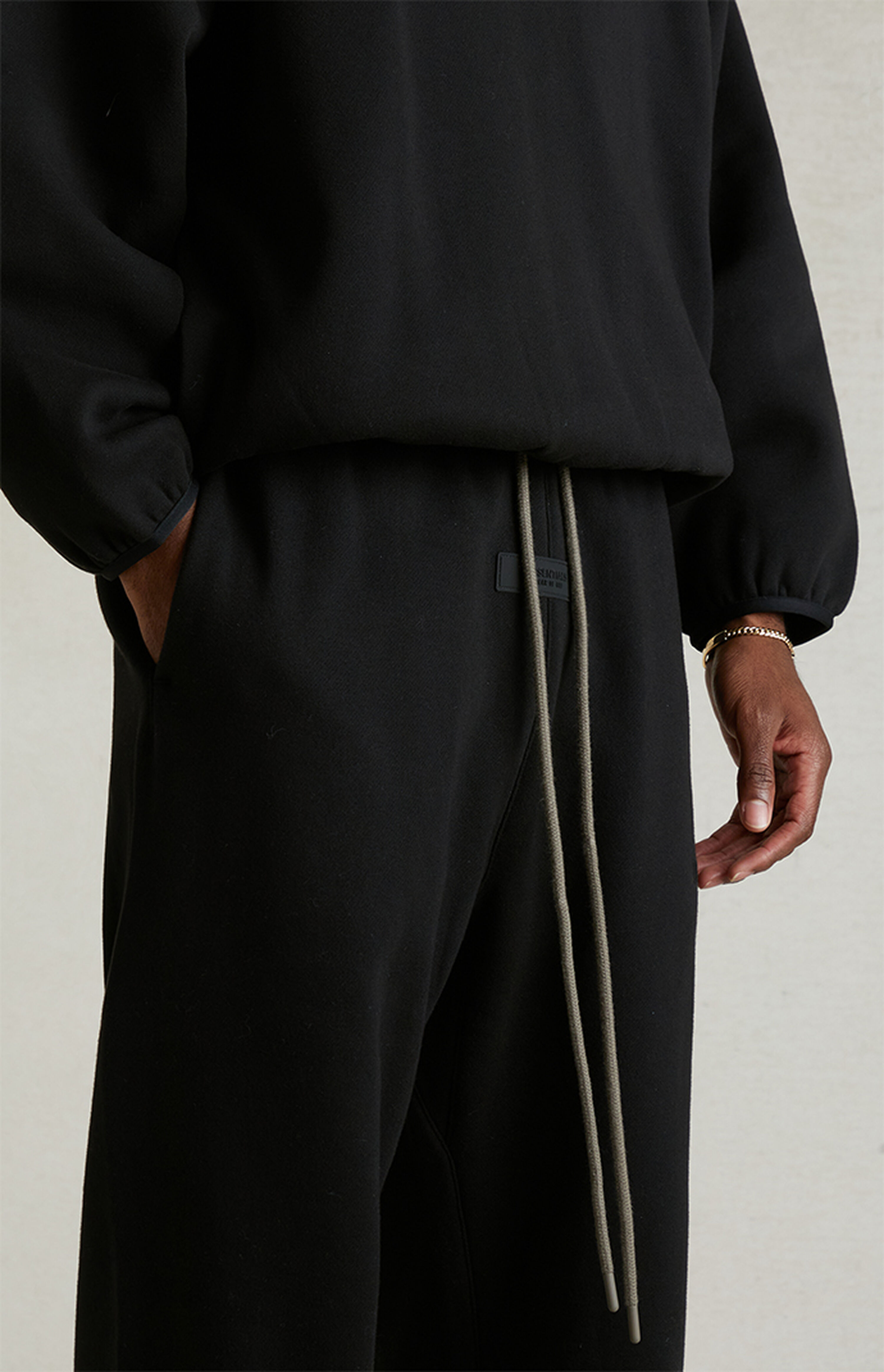 Fear of God ESSENTIALS Black Sweatpants | Pacsun