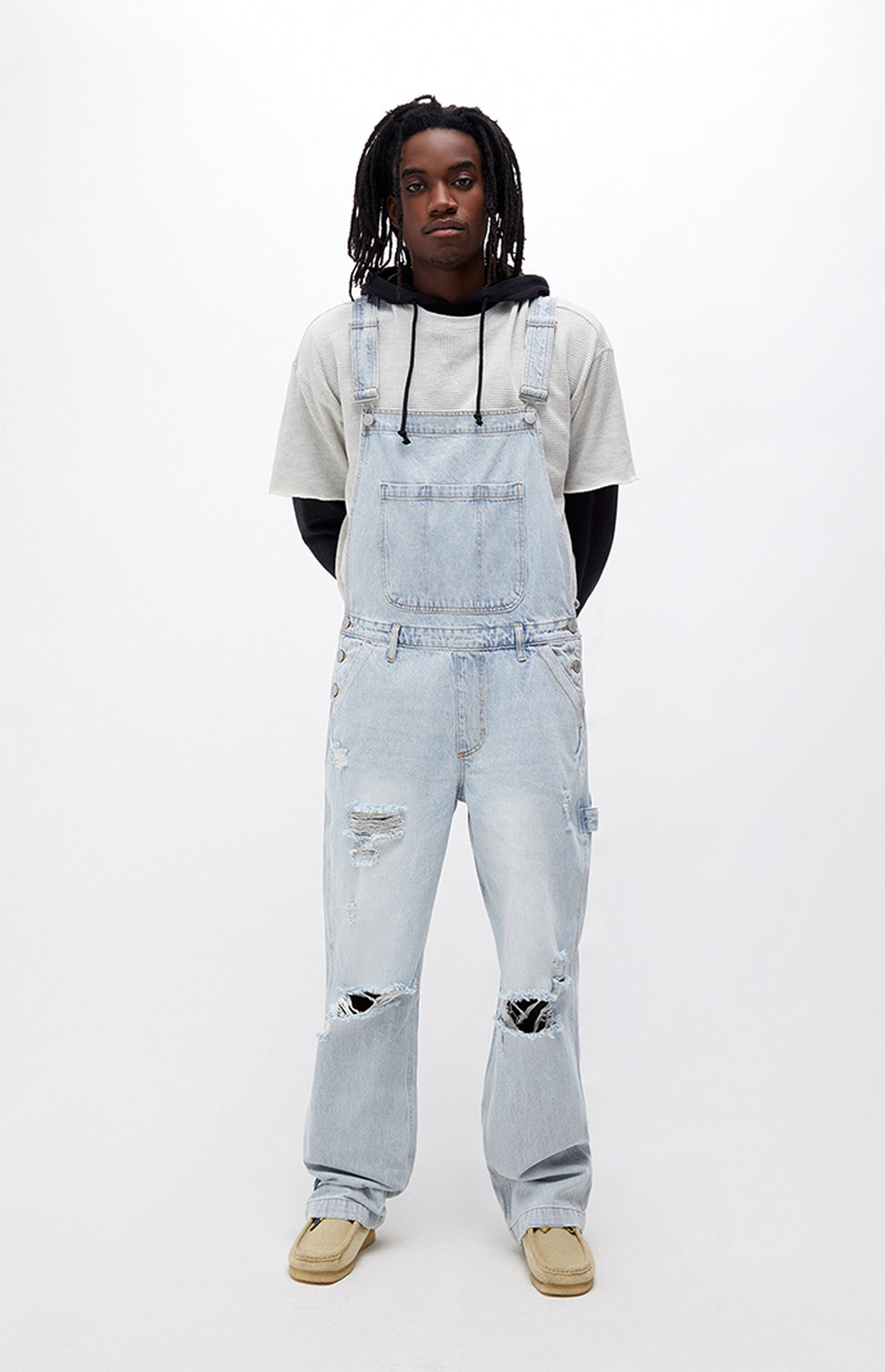 Pacsun Light Wash Overalls | Pacsun