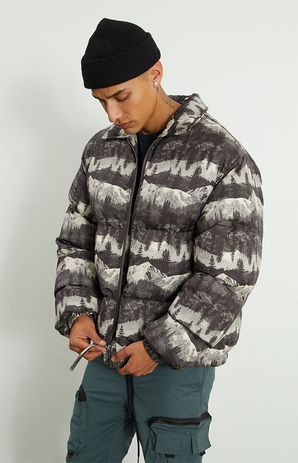 Pacsun Woodlands Coaches Puffer Jacket | Pacsun