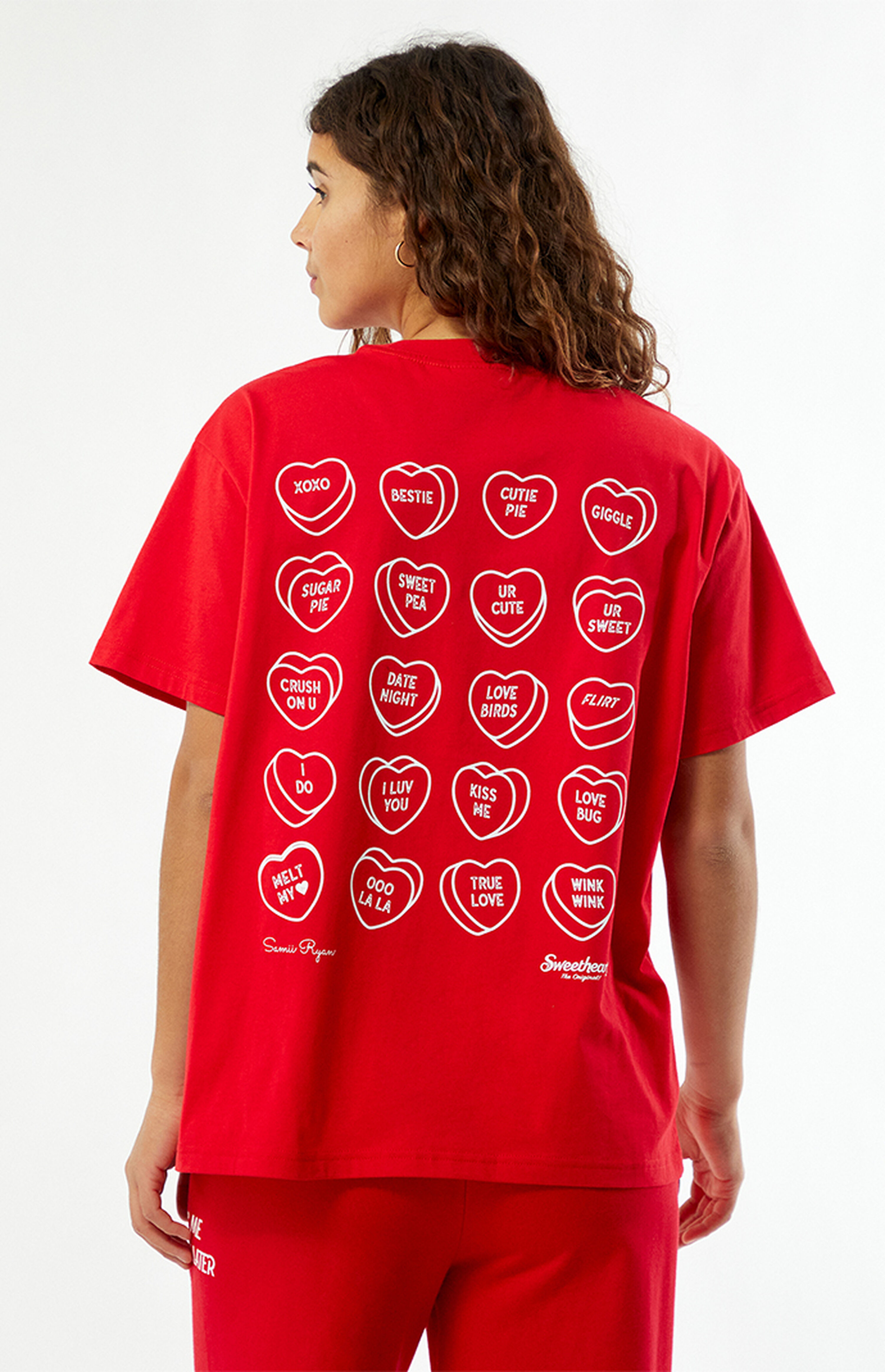 By Samii Ryan x Sweethearts Just Kiss Me Oversized T-Shirt | PacSun
