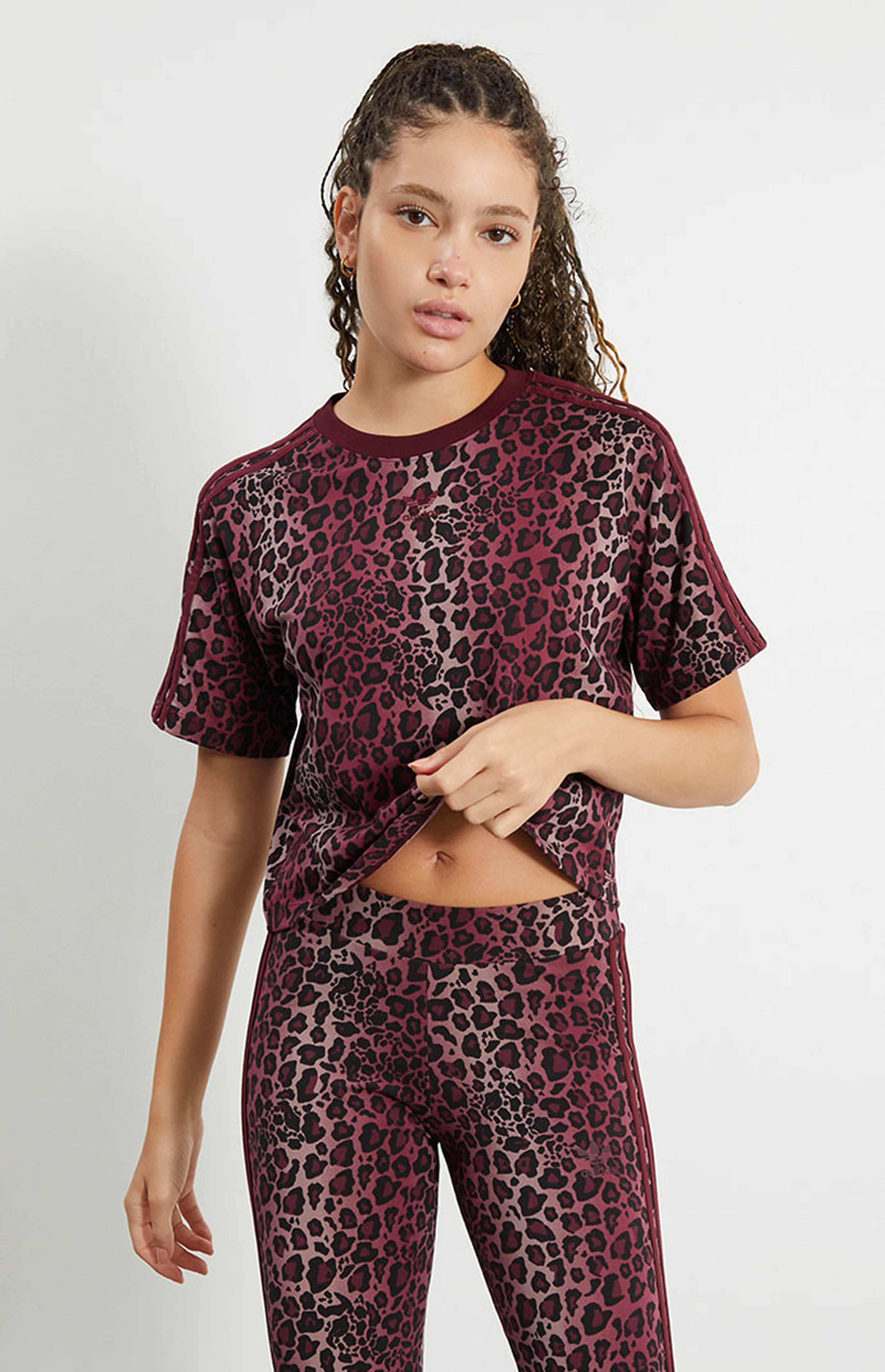 adidas Adicolor Leopard AOP T-Shirt | PacSun