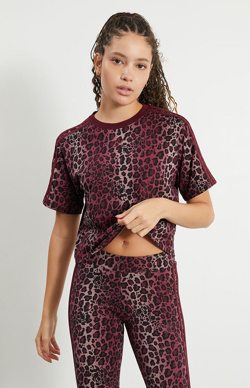 adidas Adicolor Leopard AOP T-Shirt | PacSun