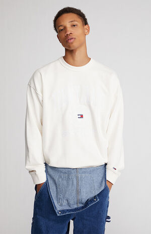 Tommy Jeans Reverse Slub Crew Neck Sweatshirt | PacSun