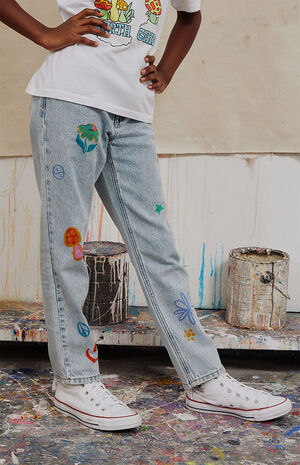 Pacsun Kids Doodle Straight Leg Jeans | PacSun
