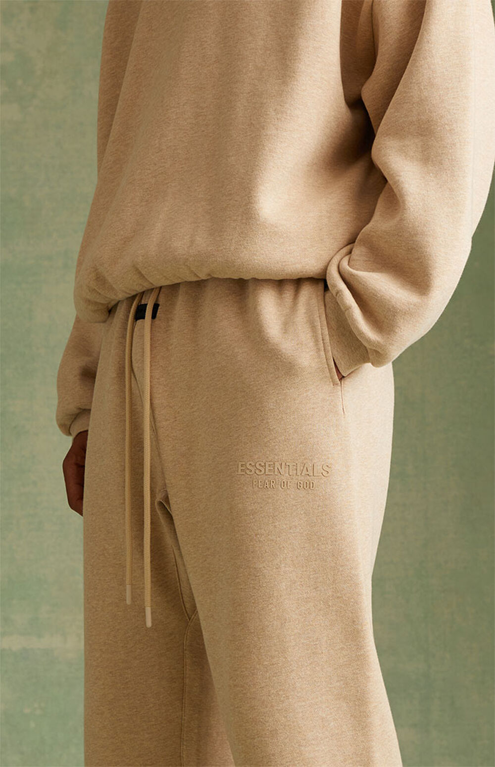 Fear of God ESSENTIALS Gold Heather Sweatpants | PacSun