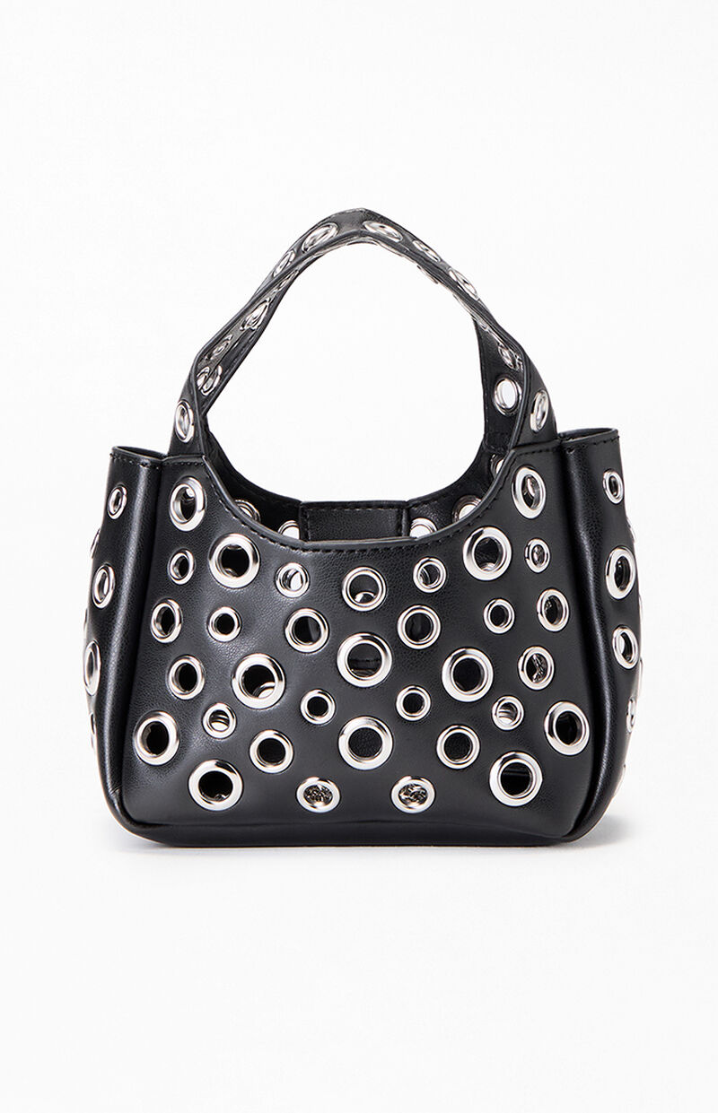LA Hearts Mini Faux Leather Grommet Chain Bag | Pacsun