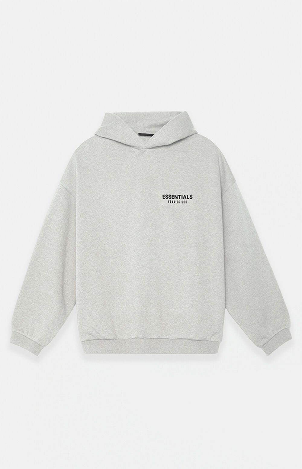 Fear of God ESSENTIALS Light Heather Grey Fleece Hoodie | PacSun