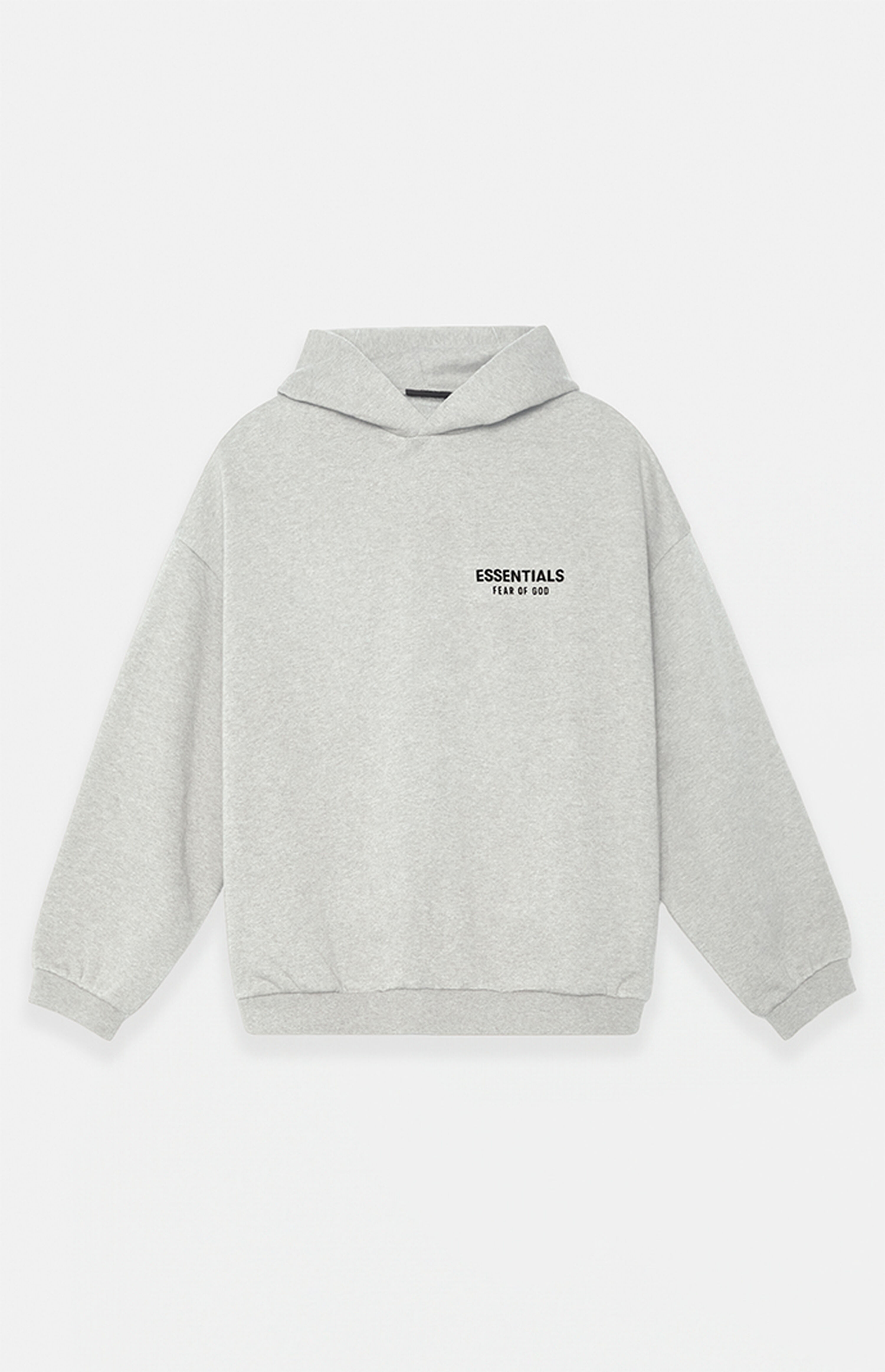 Fear of God ESSENTIALS Light Heather Grey Fleece Hoodie | PacSun