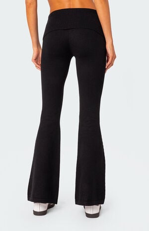 Edikted Desiree Knitted Low Rise Fold Over Pants | PacSun