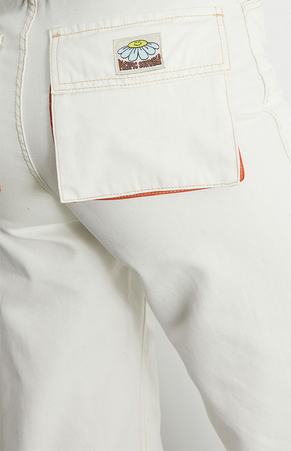 Pacsun Off White Extreme Baggy Cargo Pants | PacSun