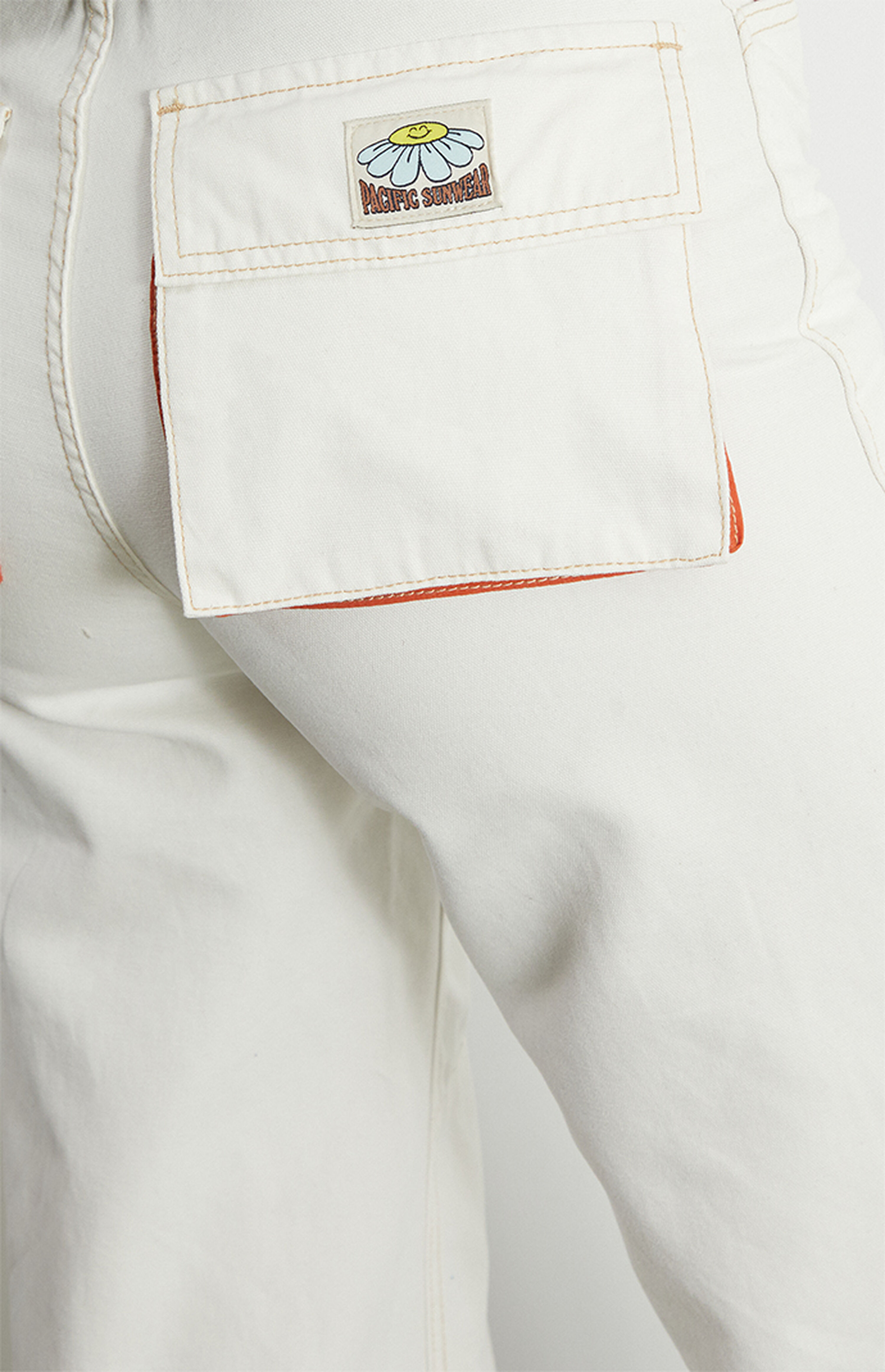 Pacsun Off White Extreme Baggy Cargo Pants | PacSun