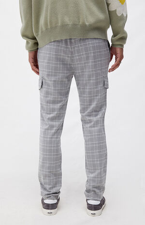 Pacsun Gray Plaid Drawstring Pants | PacSun