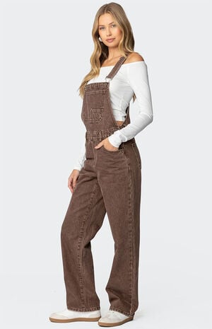 Edikted Rosemary Denim Overalls | PacSun