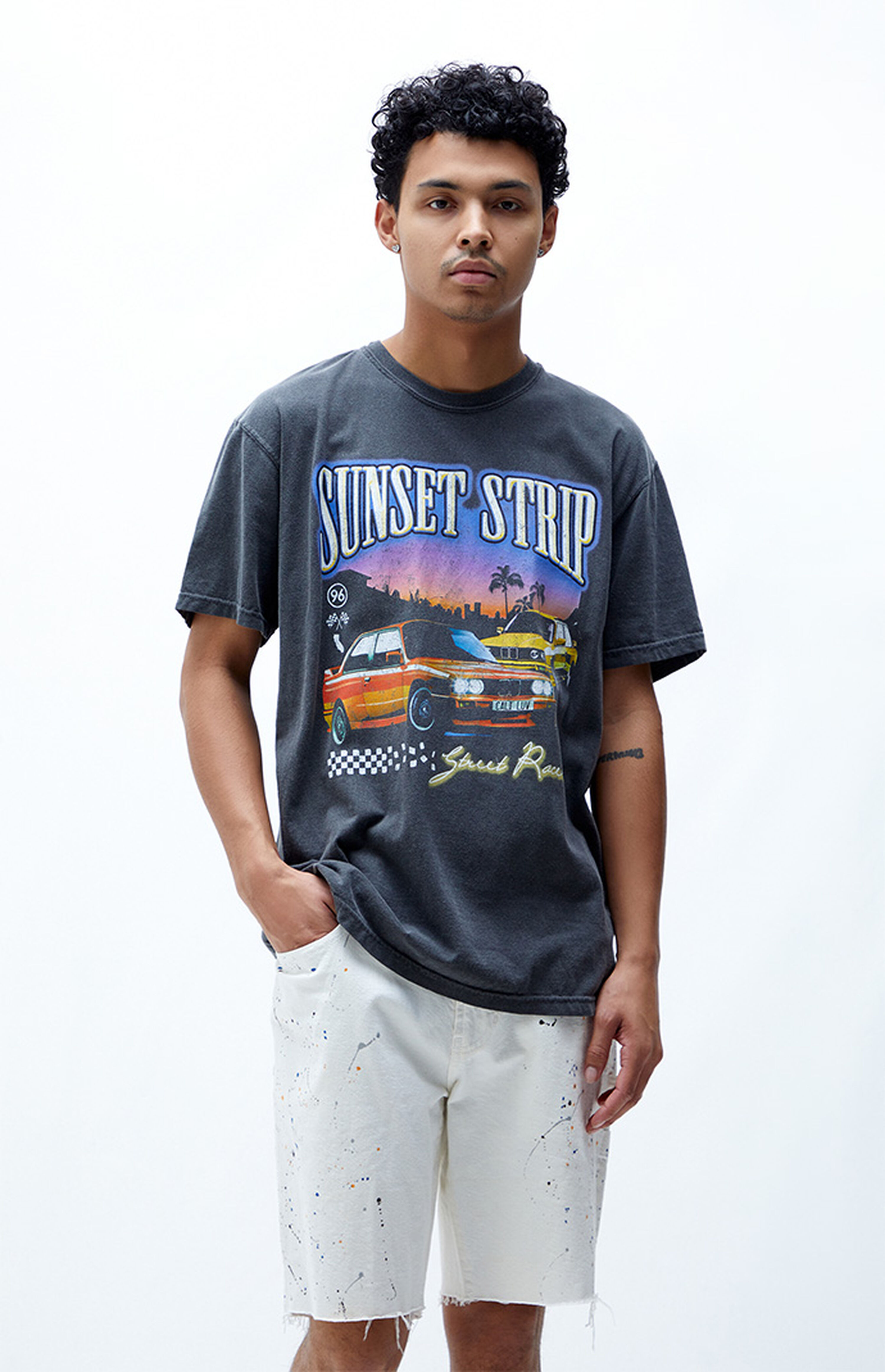 Pacsun Sunset Stripe Vintage T-Shirt | PacSun
