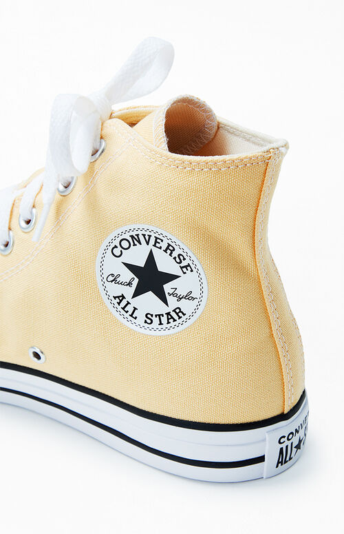 Converse Yellow Chuck Taylor All Star High Top Sneakers | Pacsun