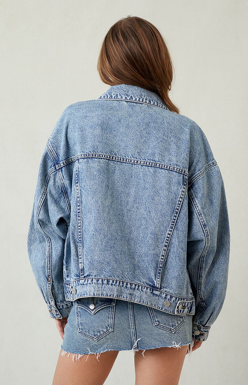 Pacsun Light Indigo Relaxed Denim Trucker Jacket | Pacsun